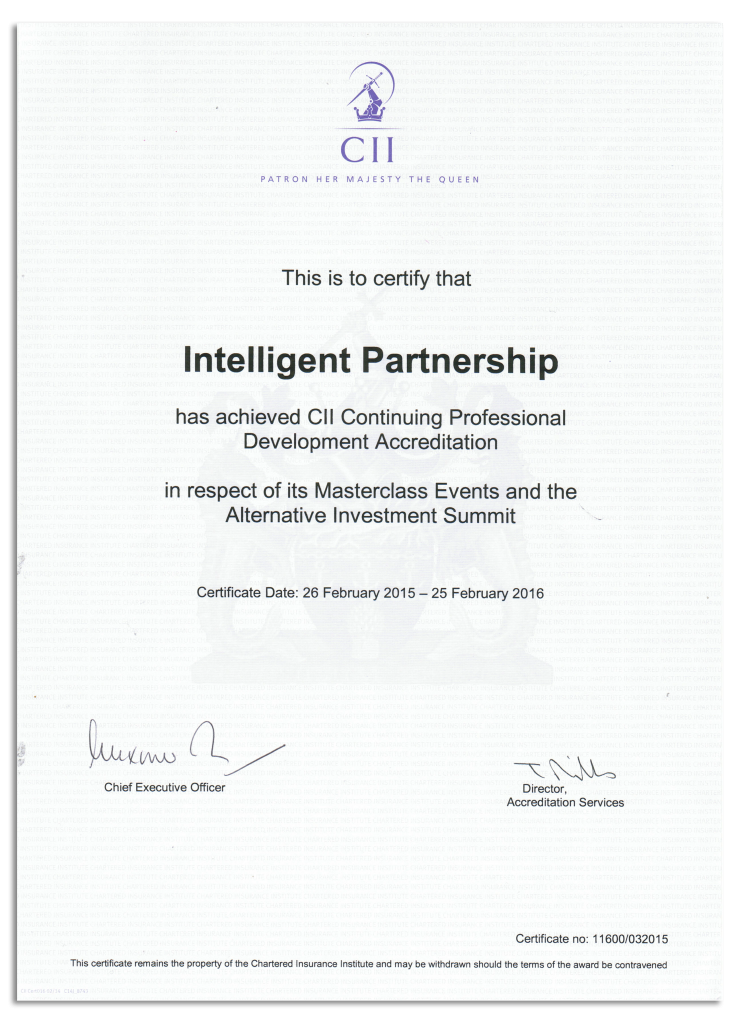 CII CPD Accreditation Certificate_ - Intelligent Partnership